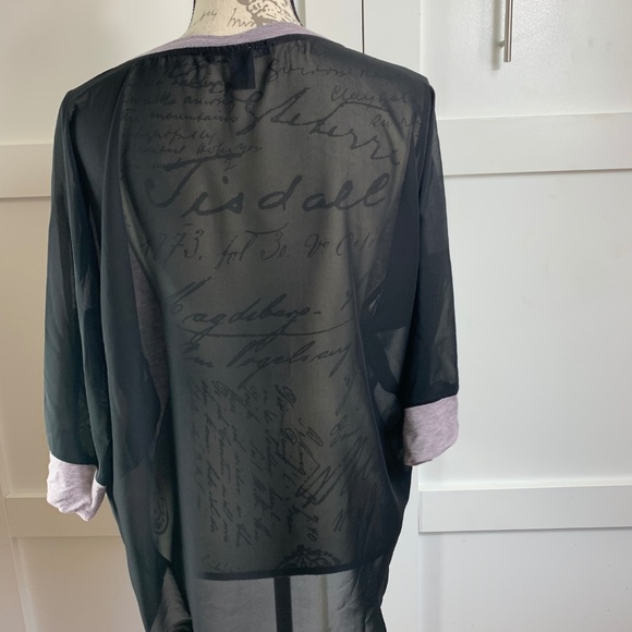 Tops | Sheer Back Shirt | Poshmark